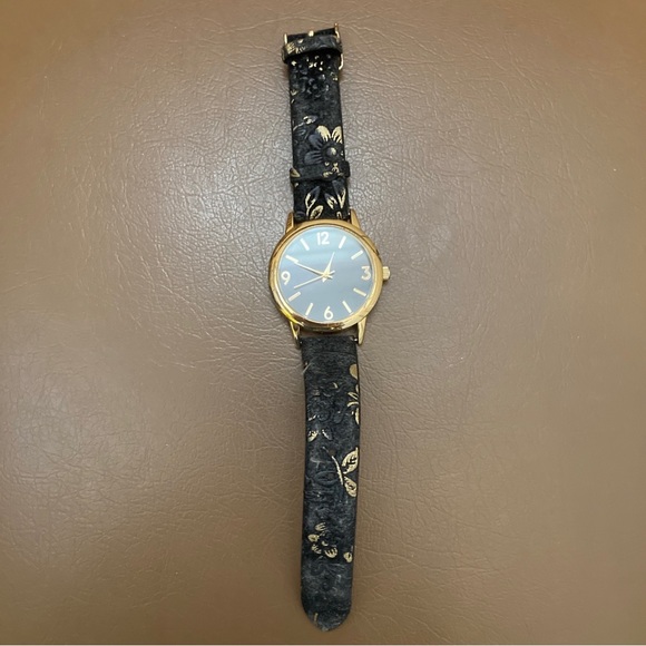 Accessories | Gold Black Watch Base Metal Bezel Stainless Steel Back ...